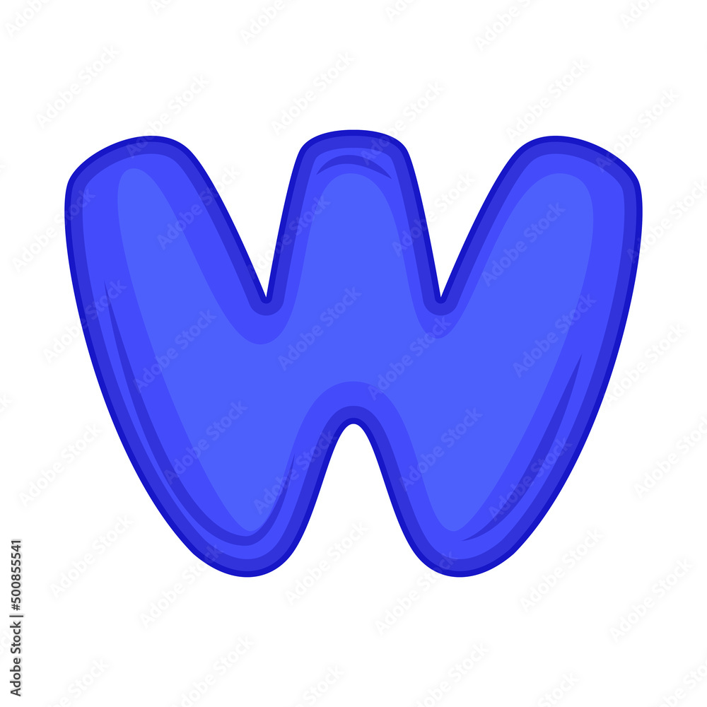 Letters of the alphabet in cartoon style. Alphabet coloring book for ...