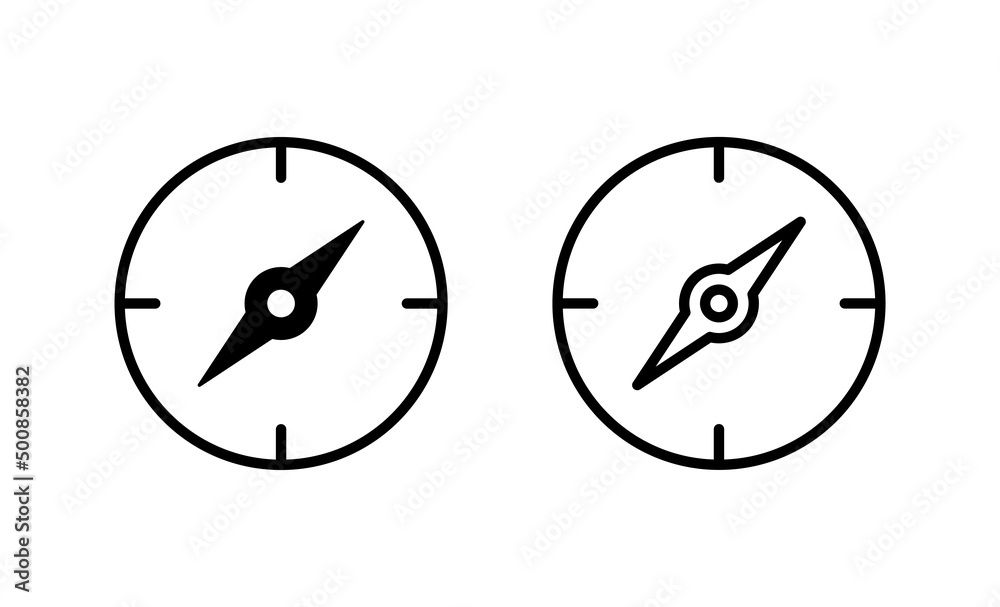 Compass icon vector. arrow compass icon sign and symbol Stock Vector ...