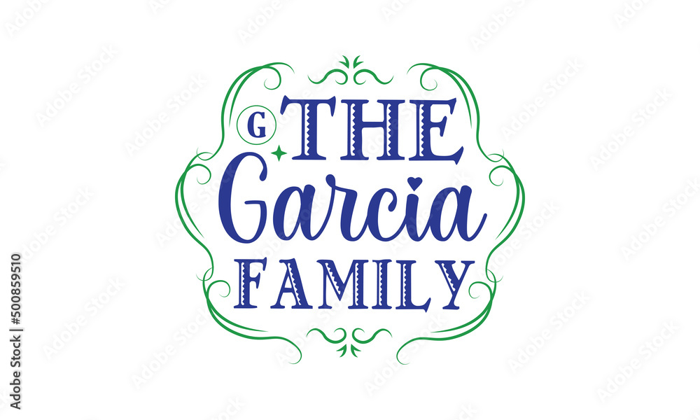 The Garcia family SVG, Monogram SVG Bundle, Monogram Font Alphabets ...