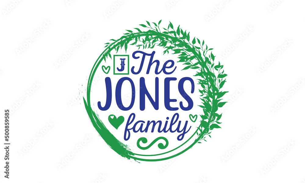 The Jones family SVG, Monogram SVG Bundle, Monogram Font Alphabets ...