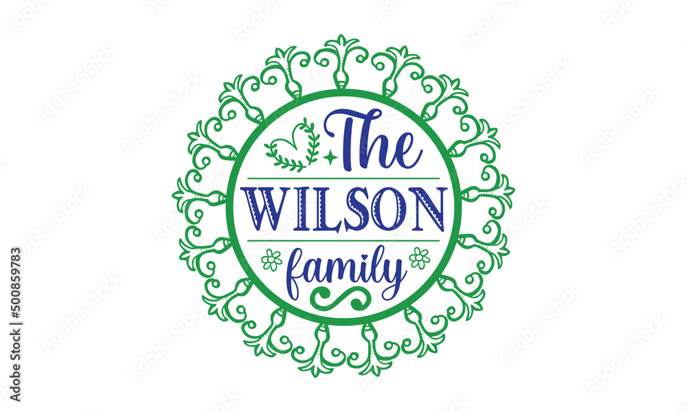 The Wilson family SVG, Monogram SVG Bundle, Monogram Font Alphabets ...