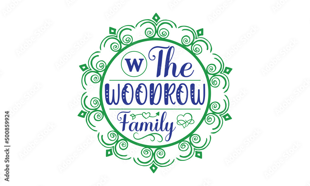 The Woodrow family SVG, Monogram SVG Bundle, Monogram Font Alphabets ...
