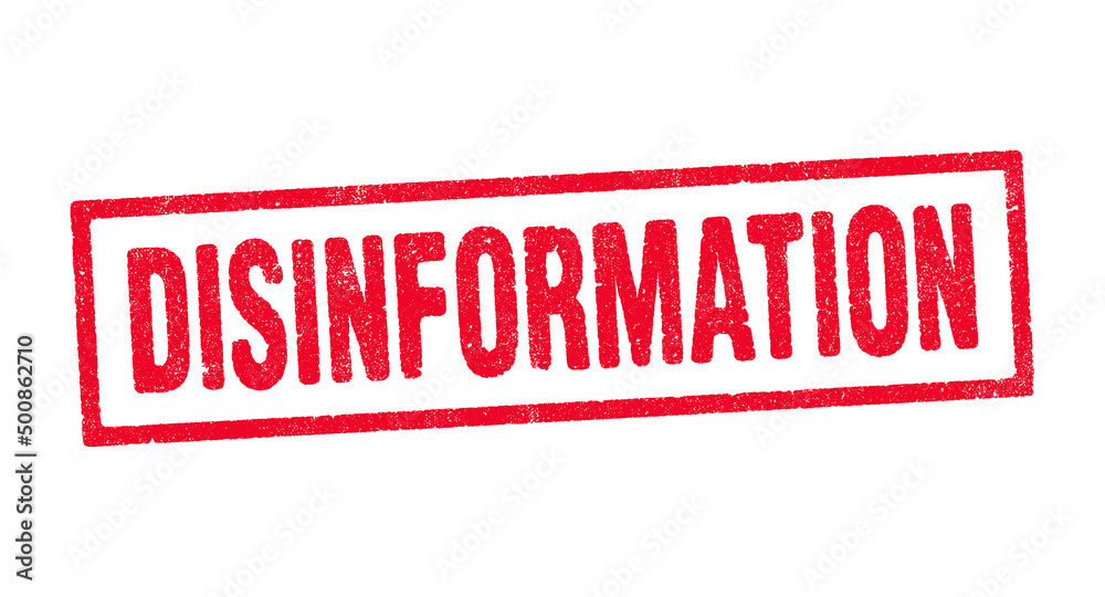Vector illustration of the word Disinformation in red ink stamp Stock ...