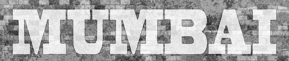 Street art lettering of MUMBAI Stock Illustration | Adobe Stock