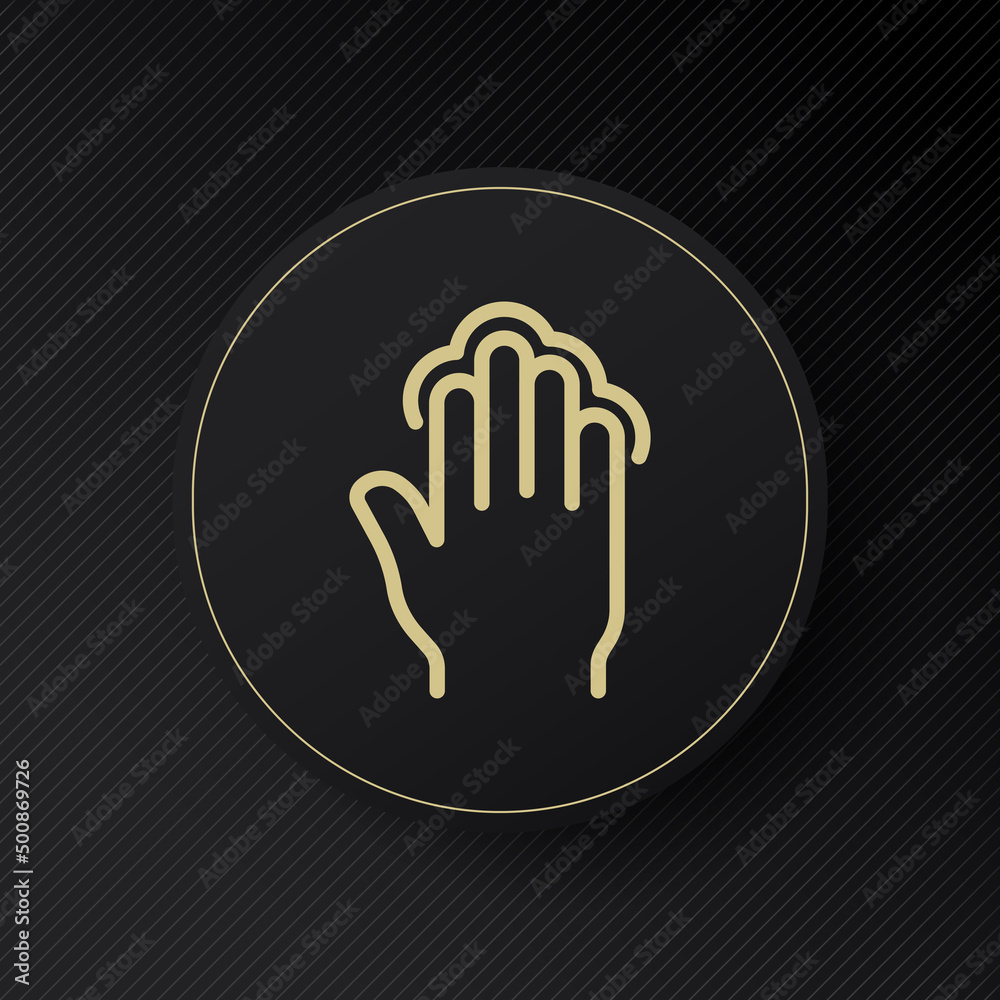 Hand icon. Increase and decrease. Finger hold. Hand movement. Hand ...
