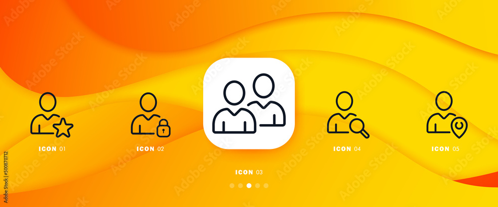 Set of human icons. Completing tasks. Call a worker. The worker ...