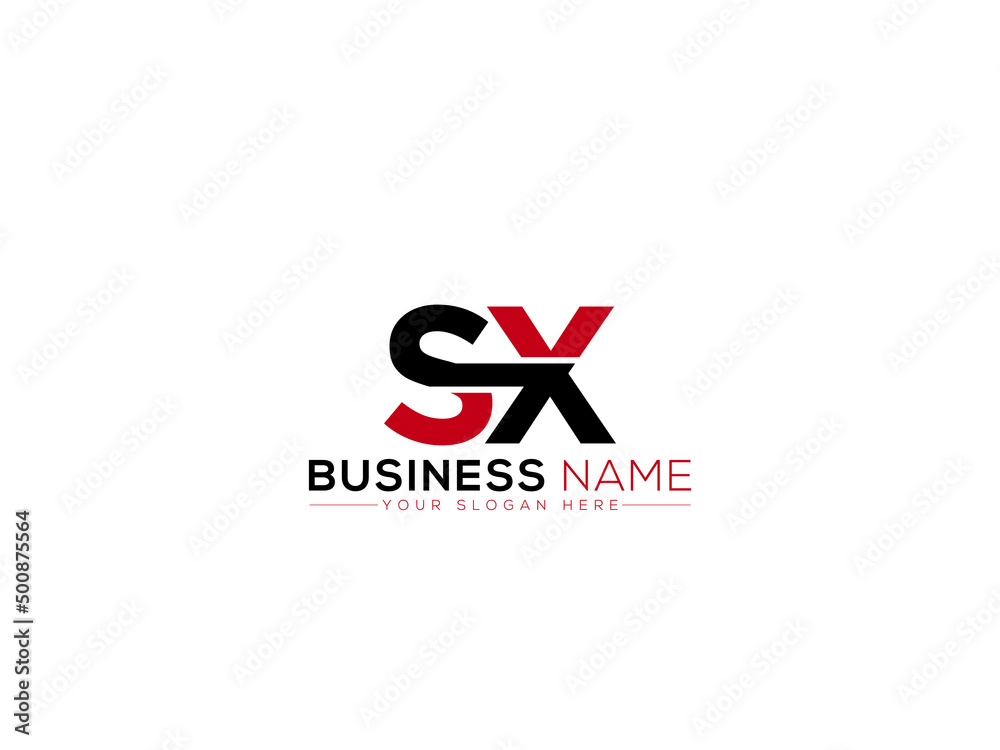 Simple SX Logo Image, Letter Sx xs Logo Icon Vector For all kind of use ...