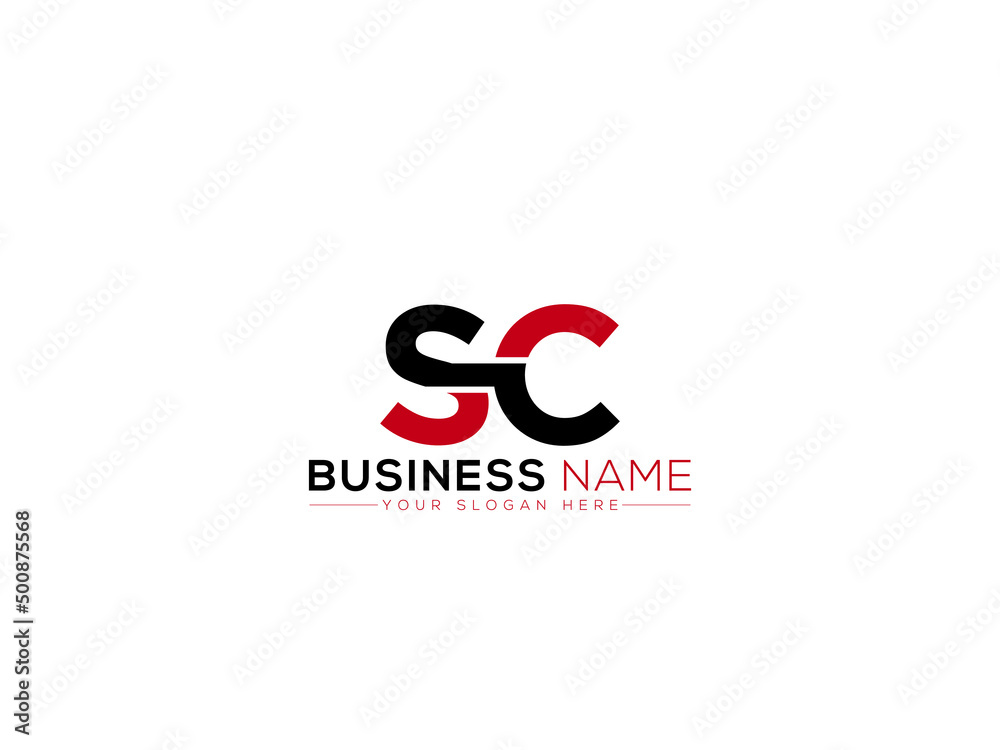 Simple SC Logo Image, Letter Sc cs Logo Icon Vector For all kind of use ...