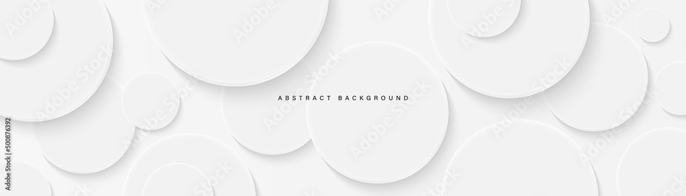 Modern abstract white circle shape background. Elegant circle shape ...