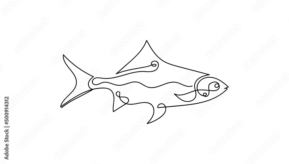 Abstract Fish Vector