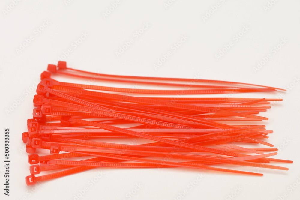 red nylon cable tile isolated on white background,nylon cable tile ...