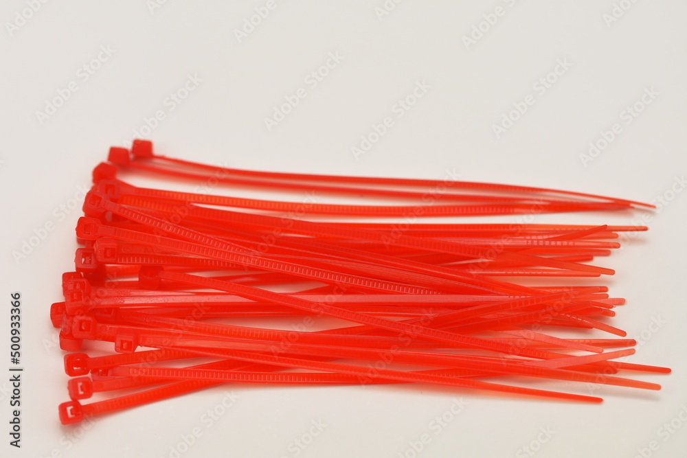 red nylon cable tile isolated on white background,nylon cable tile ...