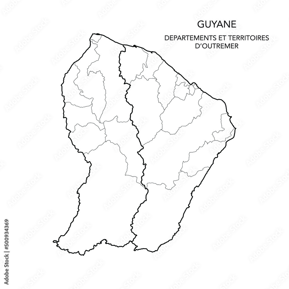 Vector Map of the Geopolitical Subdivisions of the French Department of ...