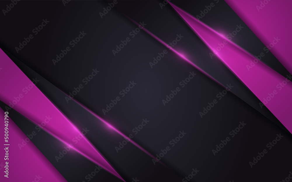 Abstract dark purple background with dynamic shape and lines. Stock ...