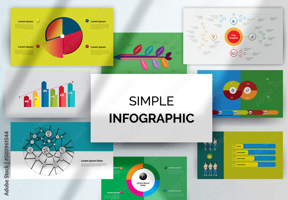 Simple Infographic Layout Stock Template | Adobe Stock