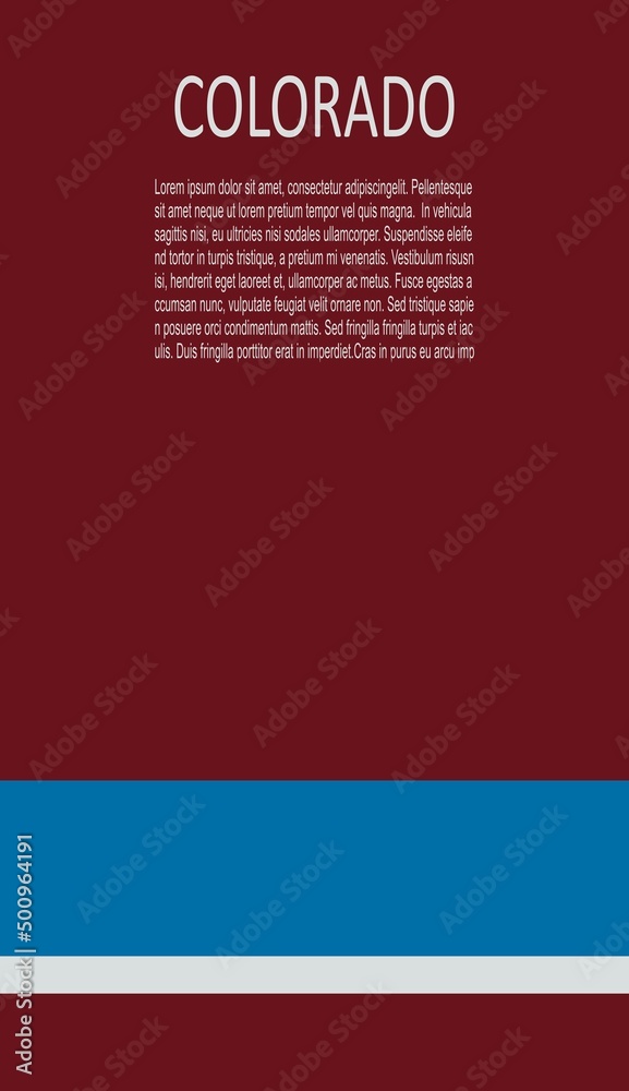 Colorado Avalanche ice hockey team uniform colors. Template for ...