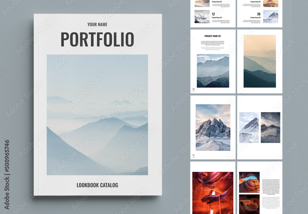Portfolio Layout Stock Template | Adobe Stock