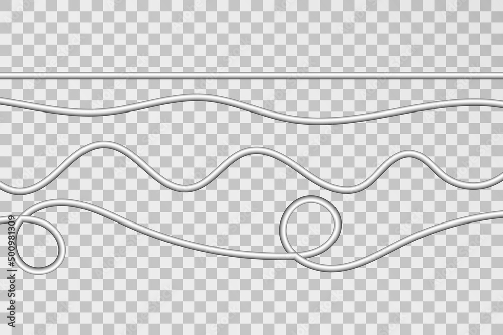 Power industrial cables .Vector illustration. Electric wires on a ...