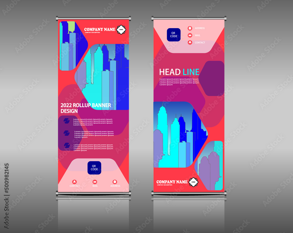 roll up banner template ,x banner template,standee banner template ...