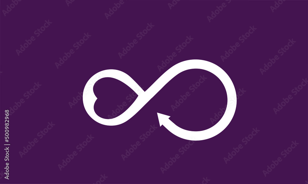 initials alphabet logo icon vector infinity heart Stock Vector | Adobe ...