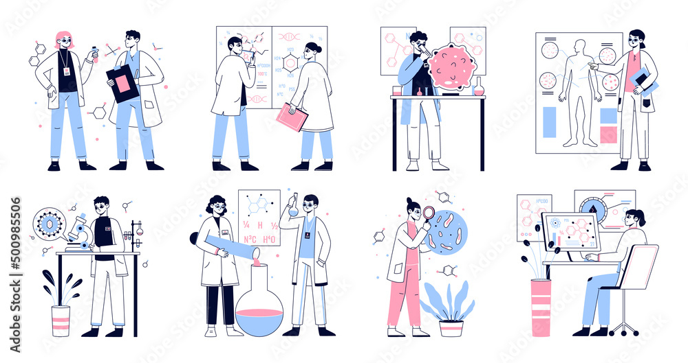 Biology science laboratory, medical development, biotechnology lab ...