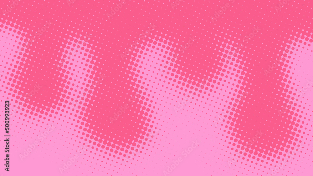 Superhero pop art background baby pink color in retro comic book style ...