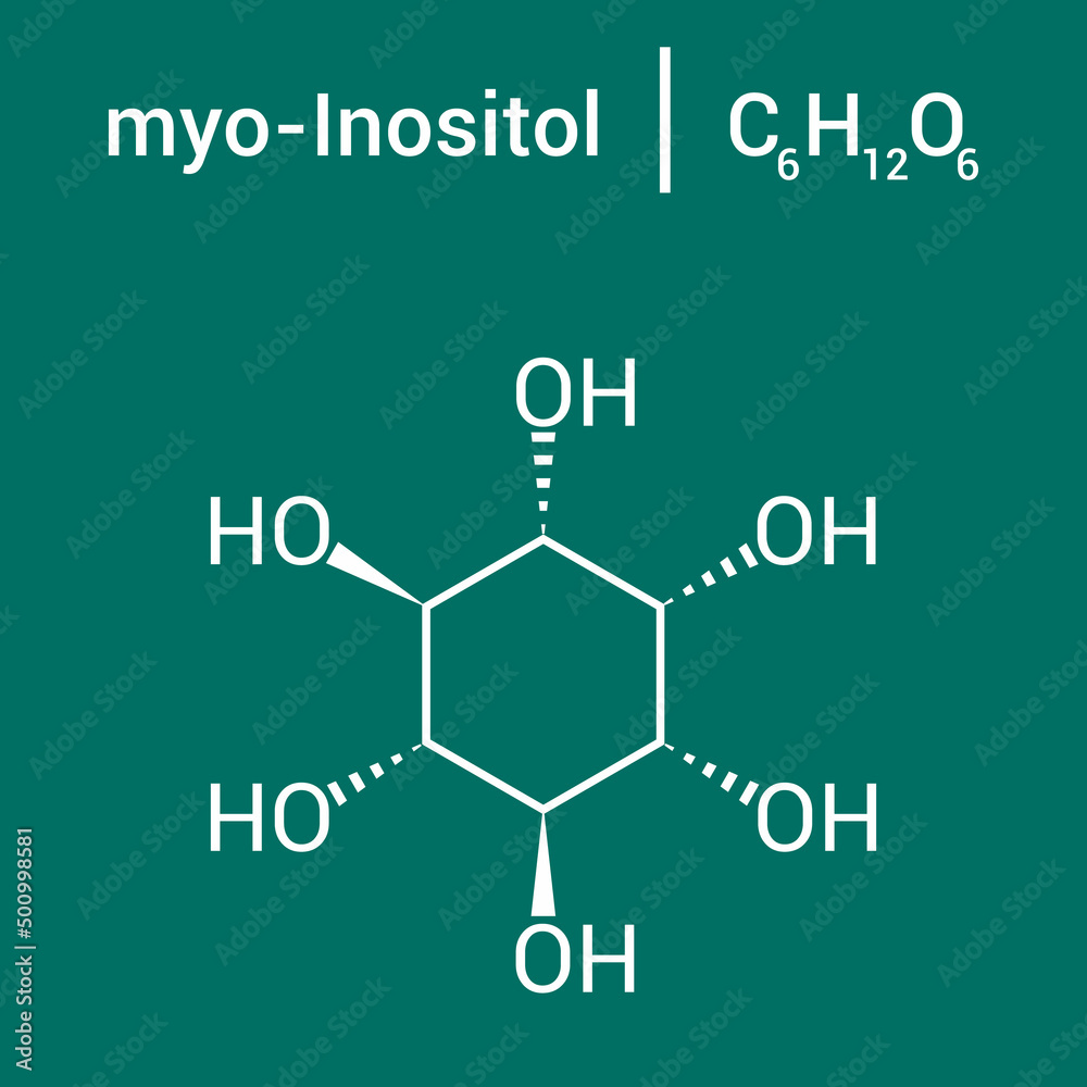 chemical structure of Inositol (C6H12O6) Stock Vector | Adobe Stock