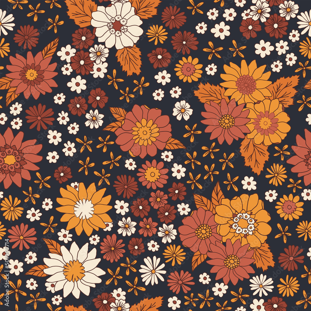 Hippie Flowers Background