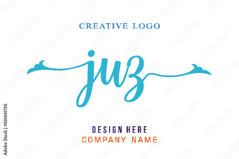 JUZ lettering logo is simple, easy to understand and authoritative ...