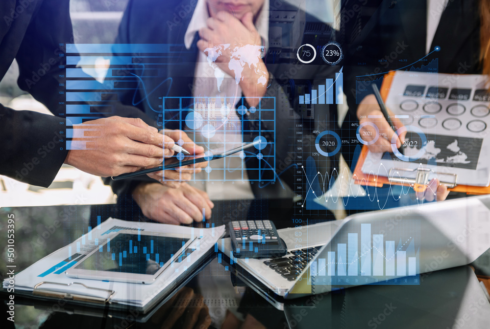 Financial report data of business operations (balance sheet and income ...