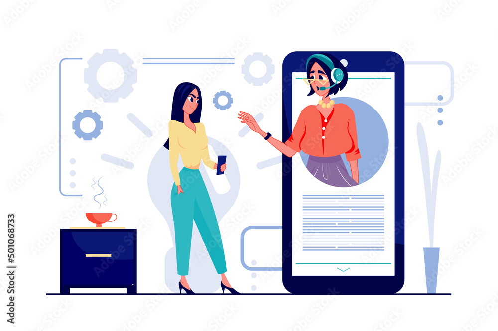 Personal Assistant Cartoon