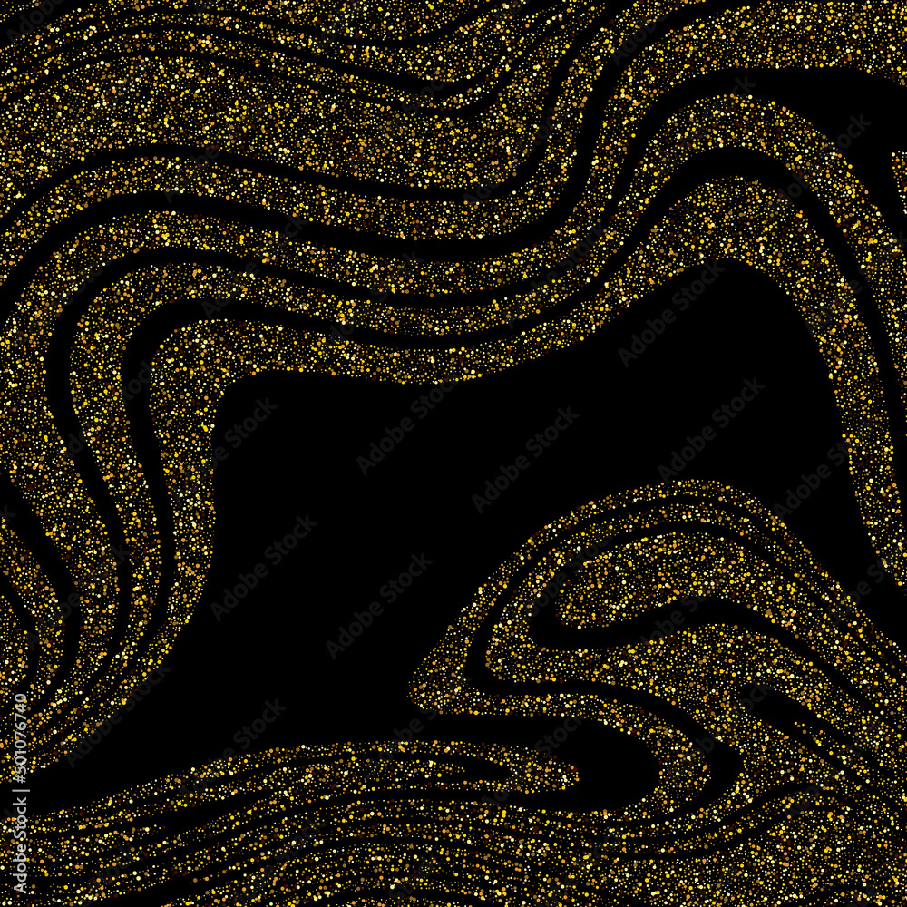Decorative gold dust background on a dark background, gold dust ...