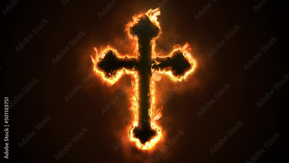 Exciting and highly emotive reveal animation of an ornate Christian ...