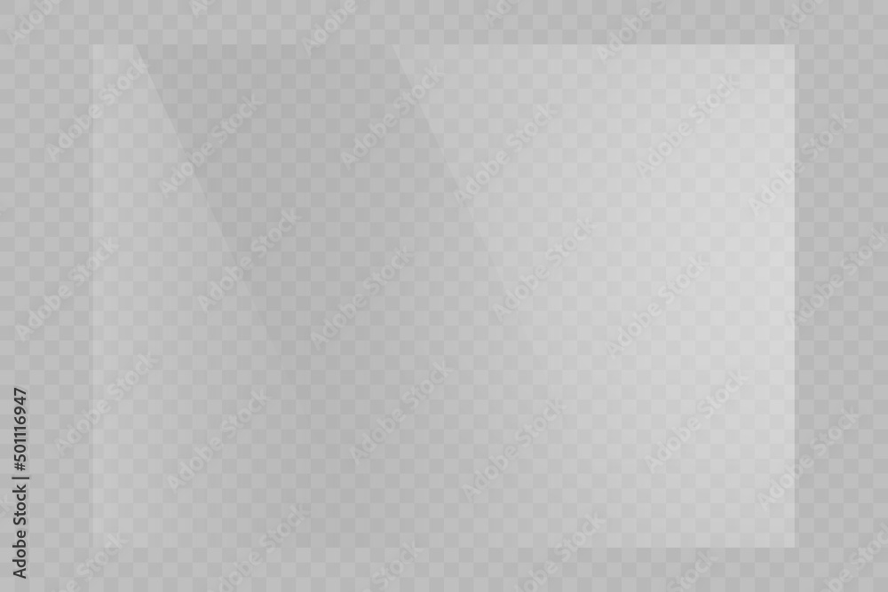 Realistic glare on glass, phone, tablet, monitor, screen on a ...