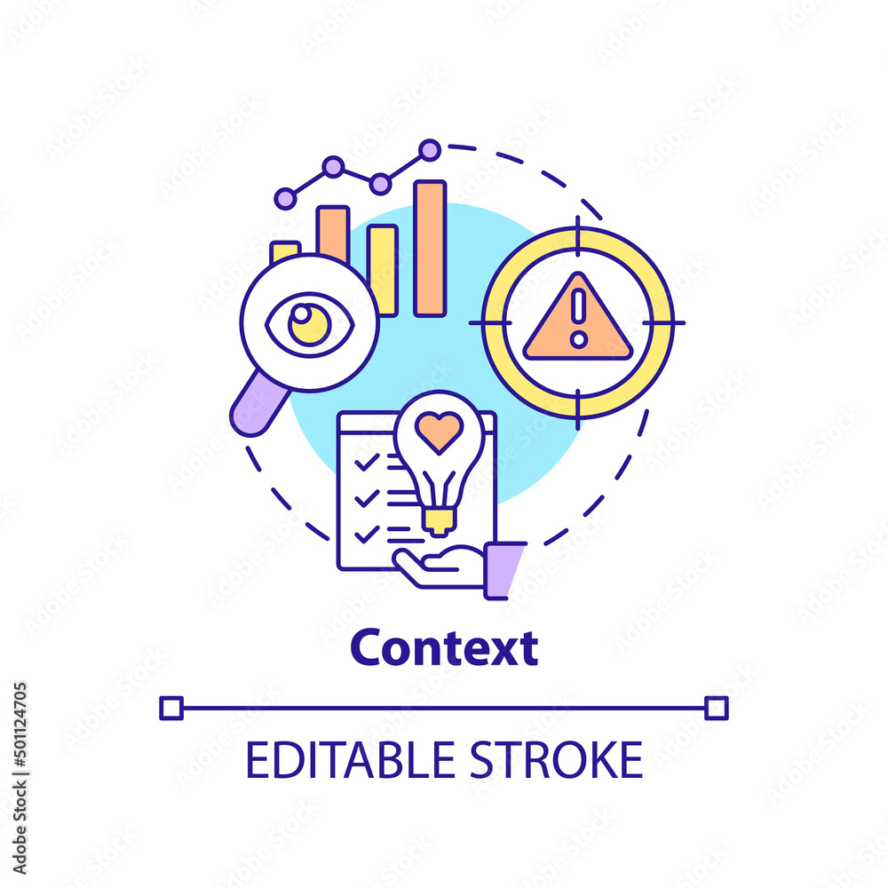 Context concept icon. Innovation management key element abstract idea ...