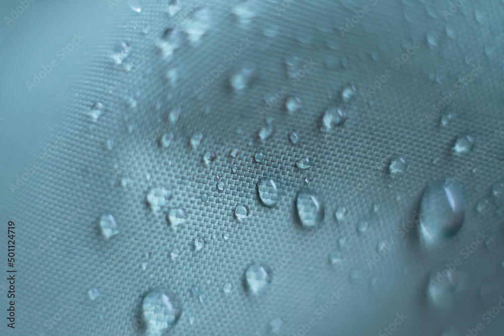 waterproof fabric with waterdrops. non woven fabric water texture ...