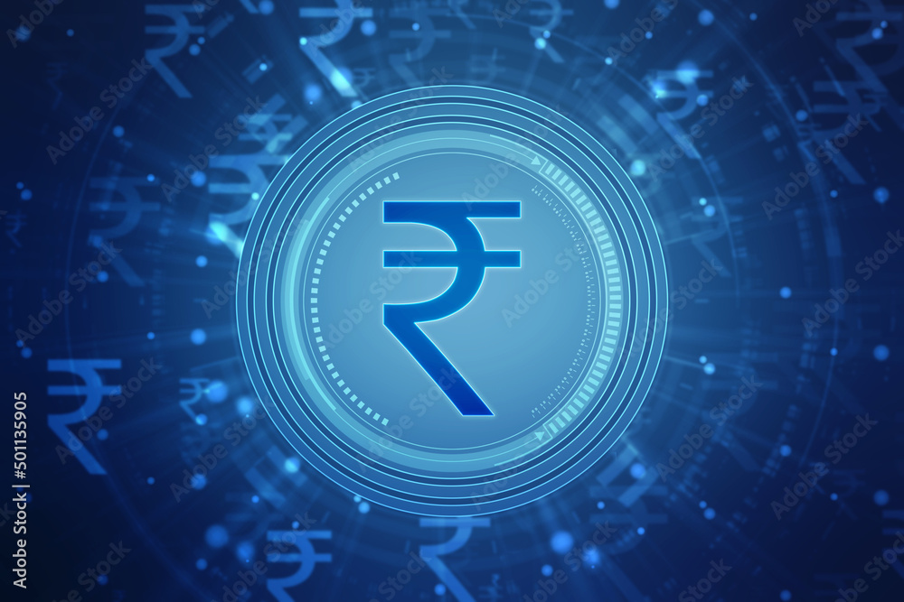 Growth of Indian stock market, Stock market Business graph. Abstract ...