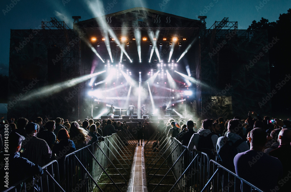 Concert Crowd From Stage View