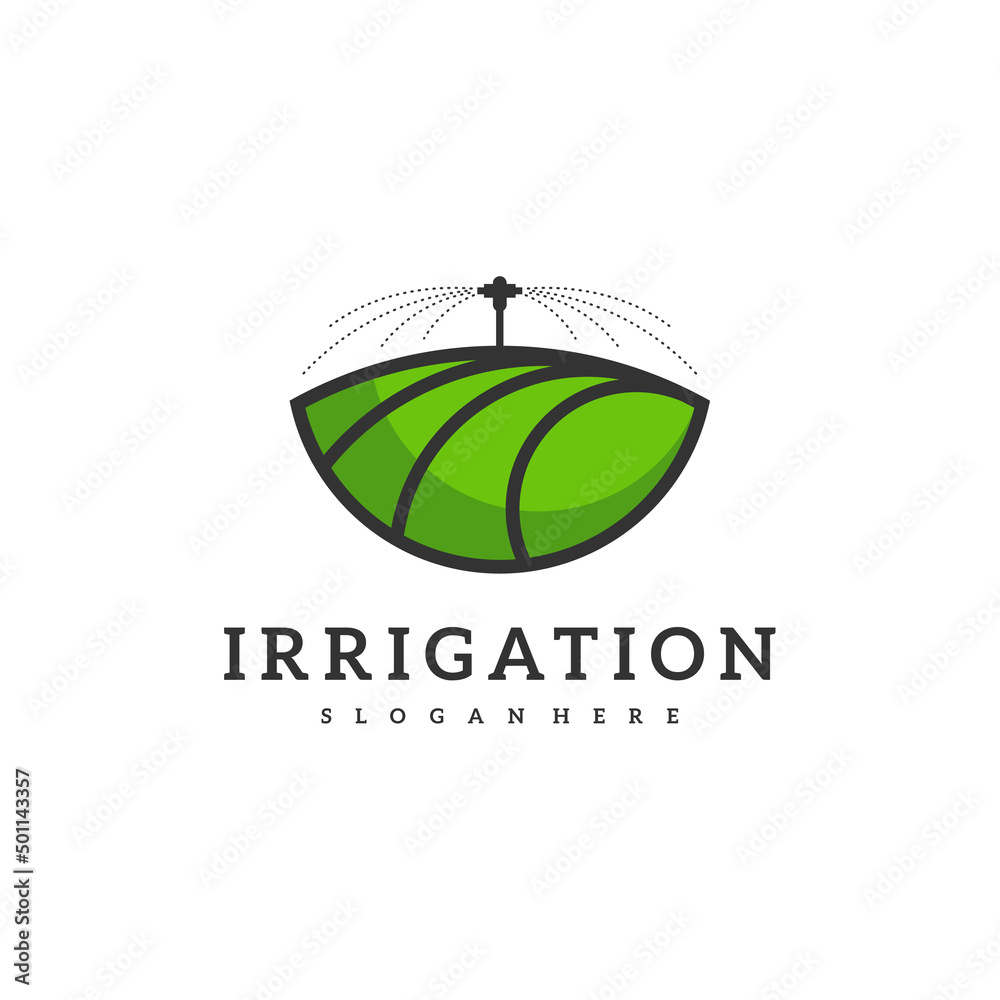 Irrigation logo design vector. Icon Symbol. Template Illustration Stock ...