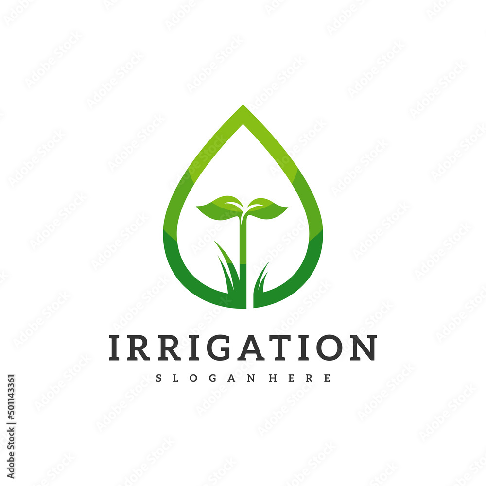 Irrigation logo design vector. Icon Symbol. Template Illustration Stock ...