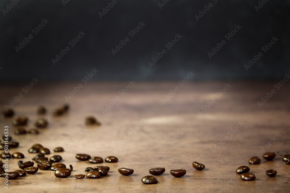 Black Background Coffee Product Background for product display, product ...