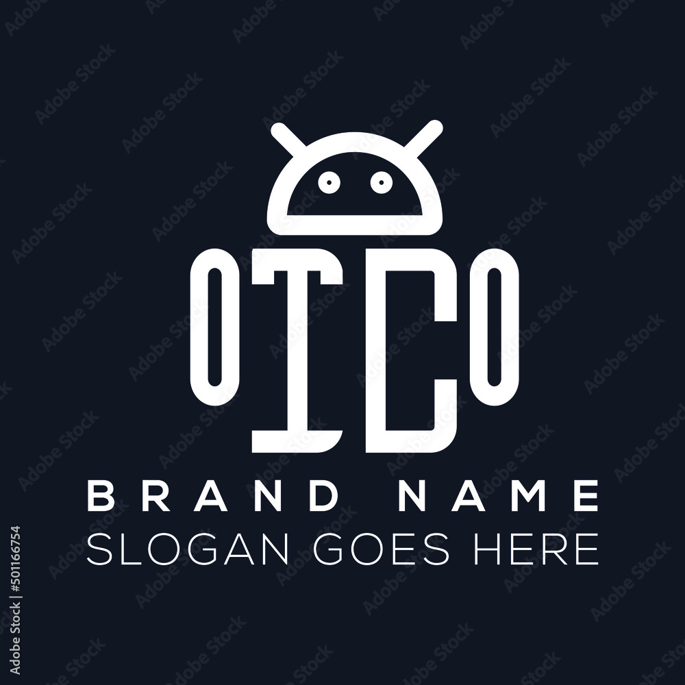 TC logo design initial creative letter on black background. TC vector ...