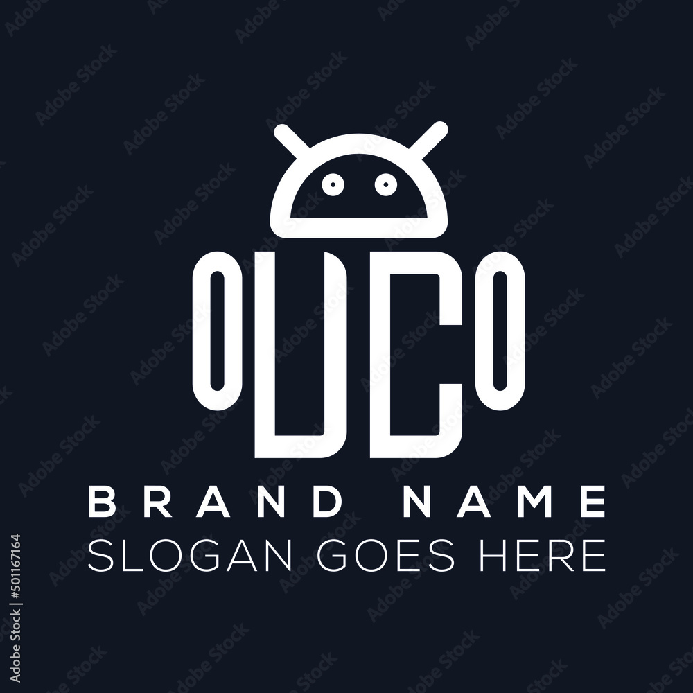 UC logo design initial creative letter on white background. UC vector ...
