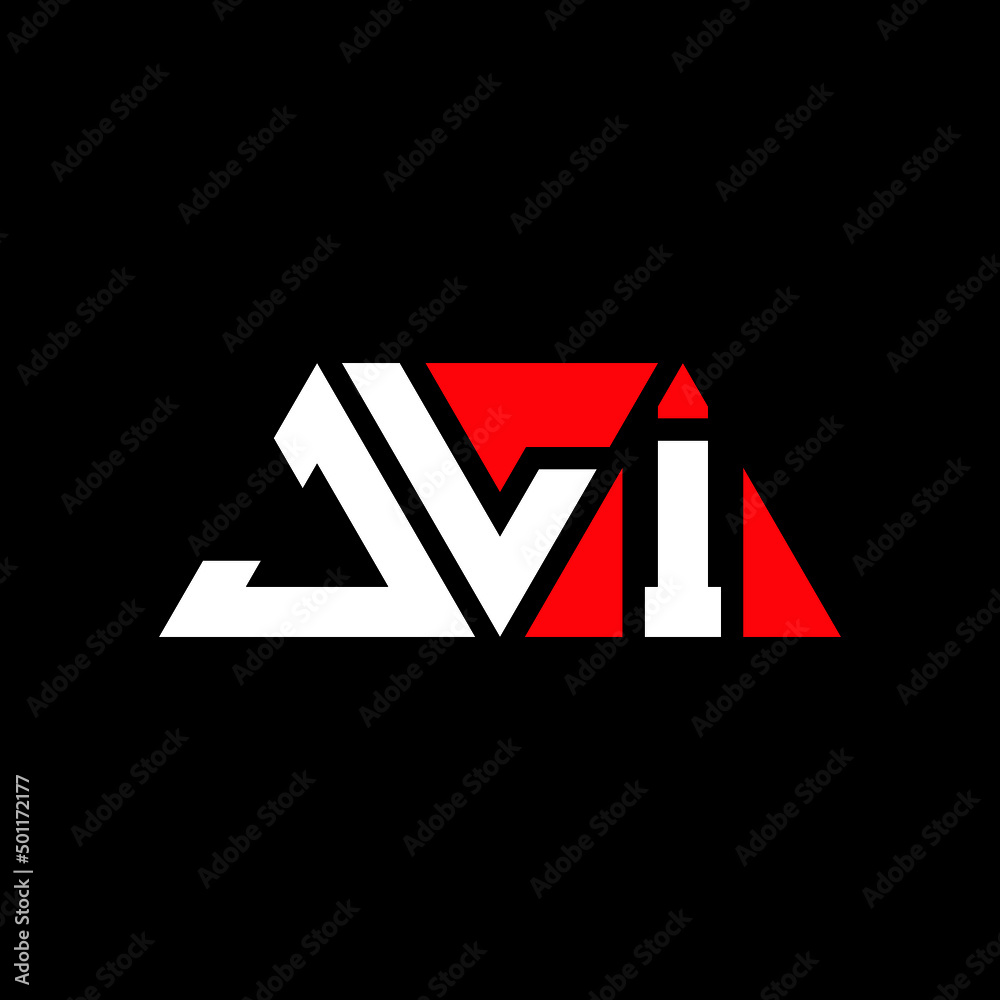 JLI triangle letter logo design with triangle shape. JLI triangle logo ...
