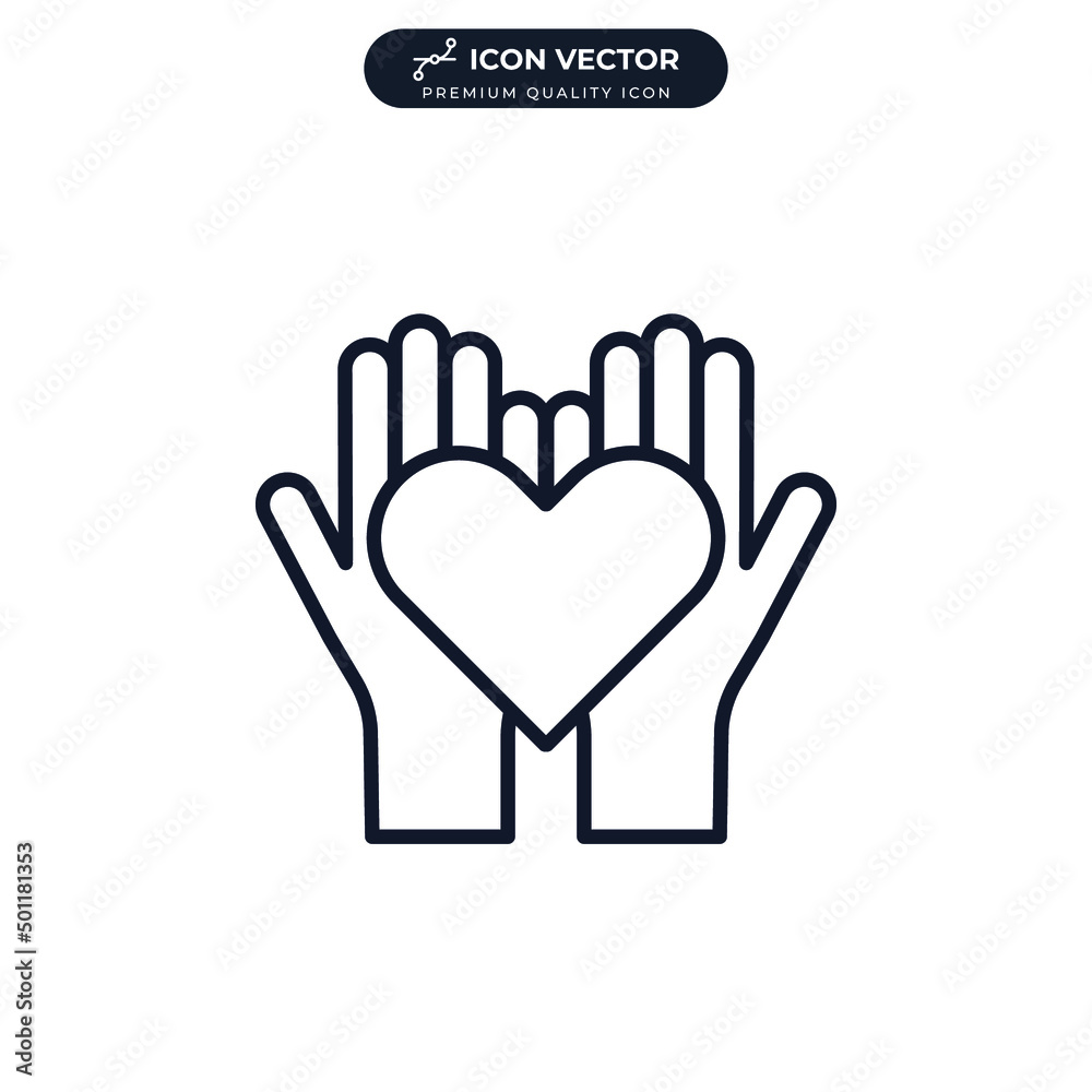 give love icon symbol template for graphic and web design collection ...