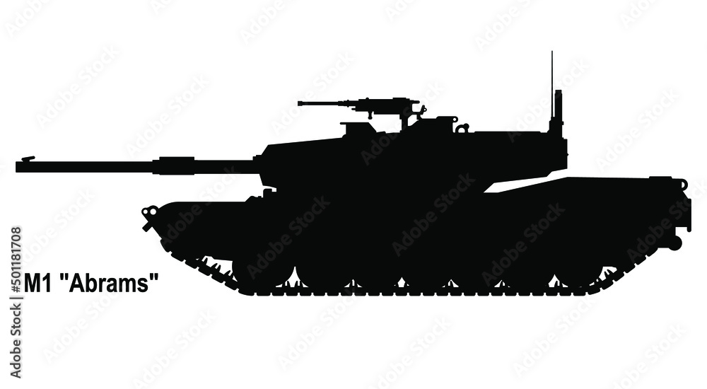 Tank icon. M1 Abrams tank. Black tank icon. Retro battle tank. Vector ...