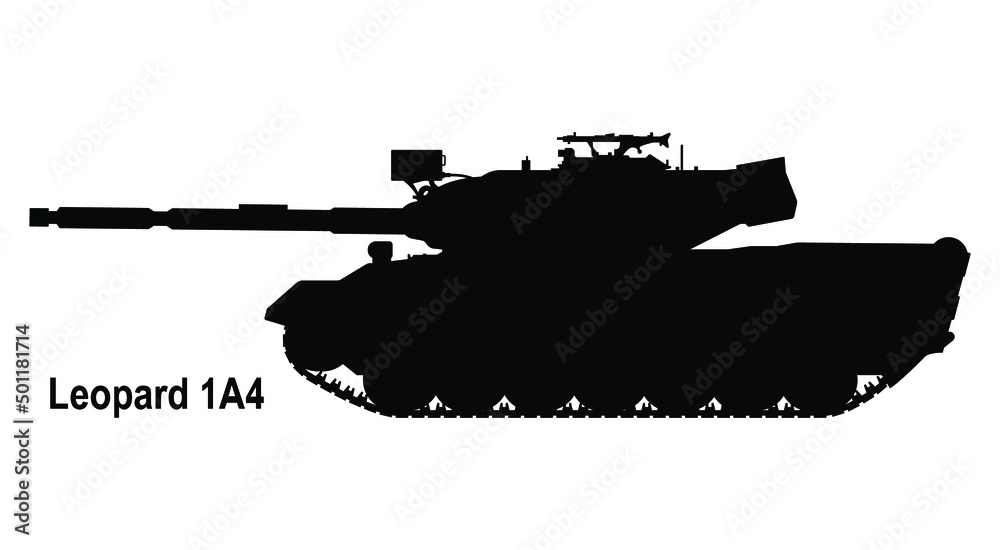 Leopard 1 tank. Leopard tank icon. Retro battle tank Leopard 1A4 ...