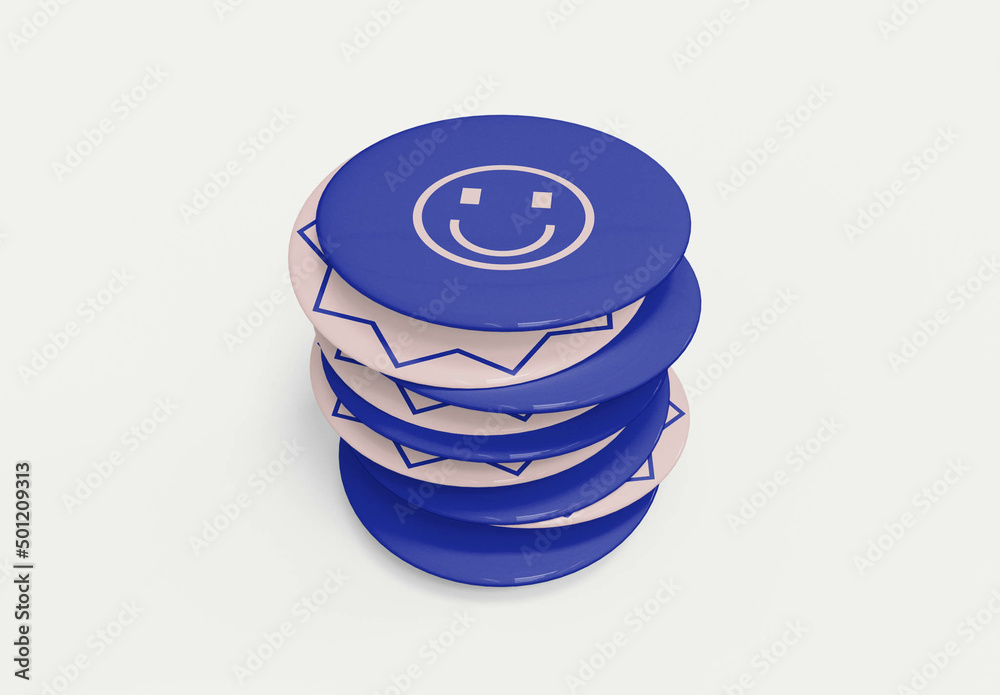 Stacked Pins Mockup Stock Template | Adobe Stock