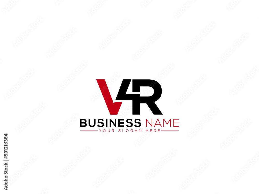 Abstract VR Logo Letter, Letter Vr rv Logo Icon Vector Image Design For ...