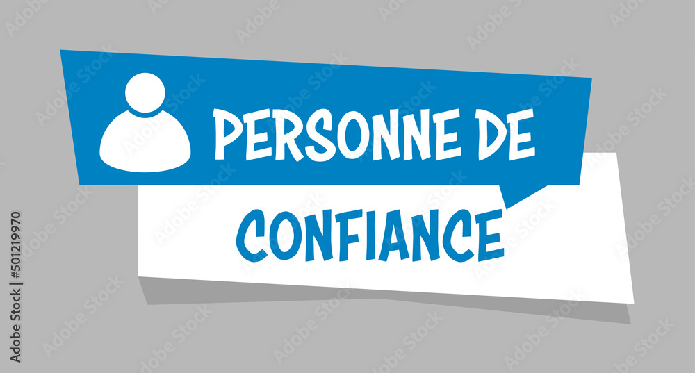 Logo personne de confiance. Stock Vector | Adobe Stock